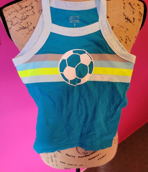 Justice | Shirts & Tops | Justice Soccer Tank Top | Poshmark